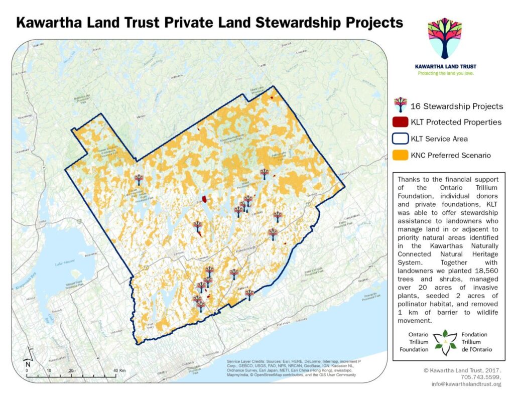 16 Stewardship Projects on Private Lands in 2017 - Kawartha Land Trust